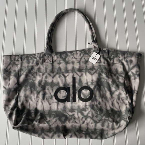 ALO Yoga | Other | Alo Iconic Shopper Tote Greynwttiedye Os | Poshmark